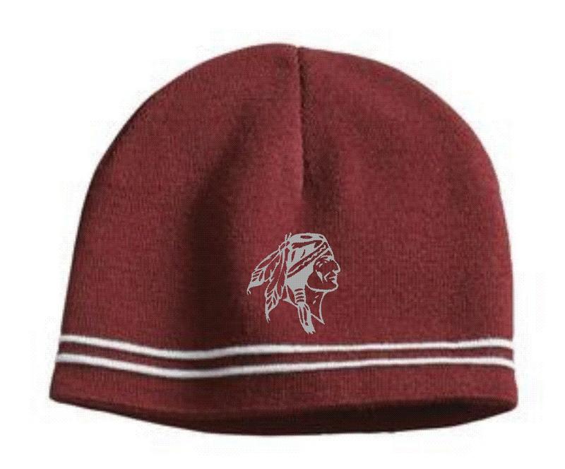Gable Sporting Goods | MAROON/WHITE BEANIE | Gable Sporting Goods